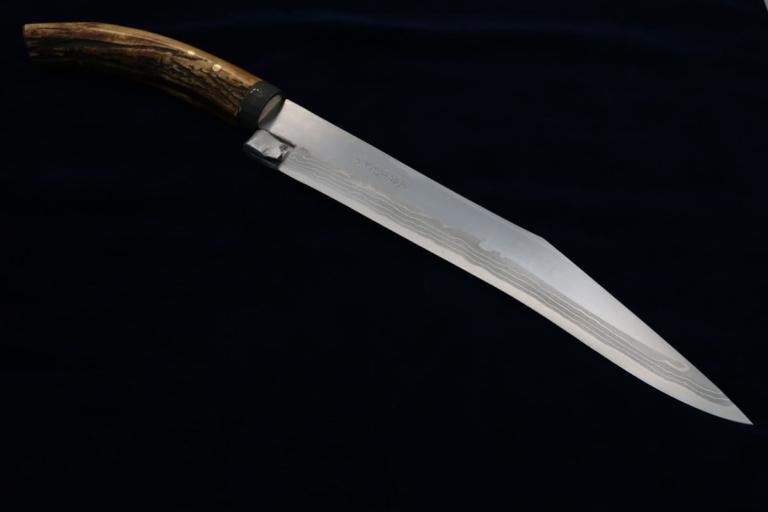 Saji Takeshi Damascus Ken-Nata 270㎜ | Japanese Cutlery Pro Store