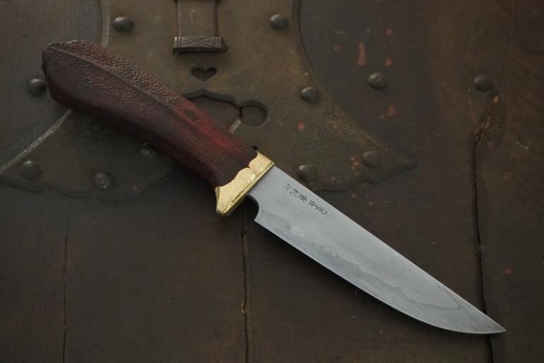 Swordsmith・Shigetoshi Sato Tamahagane small knife | Japanese Cutlery ...