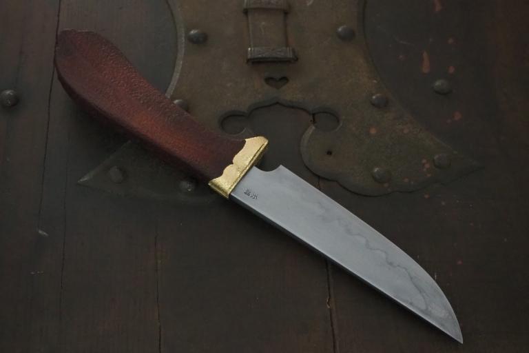 Swordsmith・Shigetoshi Sato Tamahagane small knife | Japanese Cutlery ...